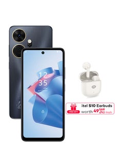 ITEL P55+ Dual SIM Meteor Black 8+8GB RAM 256GB 4G - Middle East Version With Airbuds KSA ...