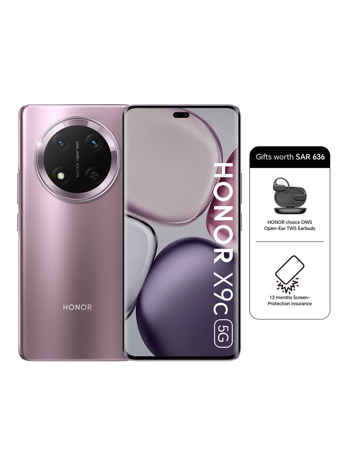 Honor X9c Dual SIM Titanium Purple 12GB RAM 256GB 5G With Free Gift ...