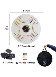 JACKAROOJOKER Jackaroo White Circle Board Game For 4 Players Shape ...