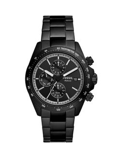 FOSSIL Men's Autocross Multifunction Black Stainless Steel Watch BQ2875 ...