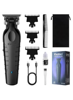 Kemei Professional Cordless Men's Shaver Beard Trimmer Hair Clipper T-Blade Haircut Machine, KM ...