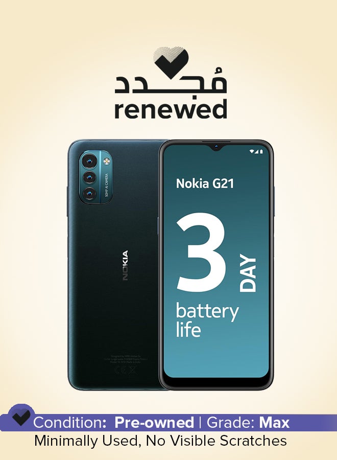 NOKIA Renewed - G21 Dual SIM Blue 4GB RAM 64GB 4G LTE | Best Price UAE ...