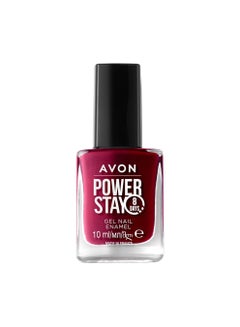 AVON Powerstay Gel Shine Nail Enamel Stay Put Sangria | Best Price KSA ...