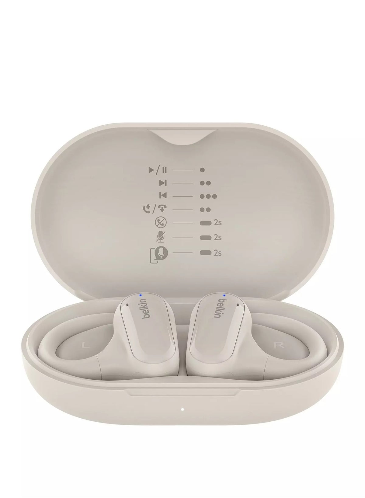 belkin Soundform Clearfit Open-Ear Wireless Earbuds- SAND Sand | Best ...