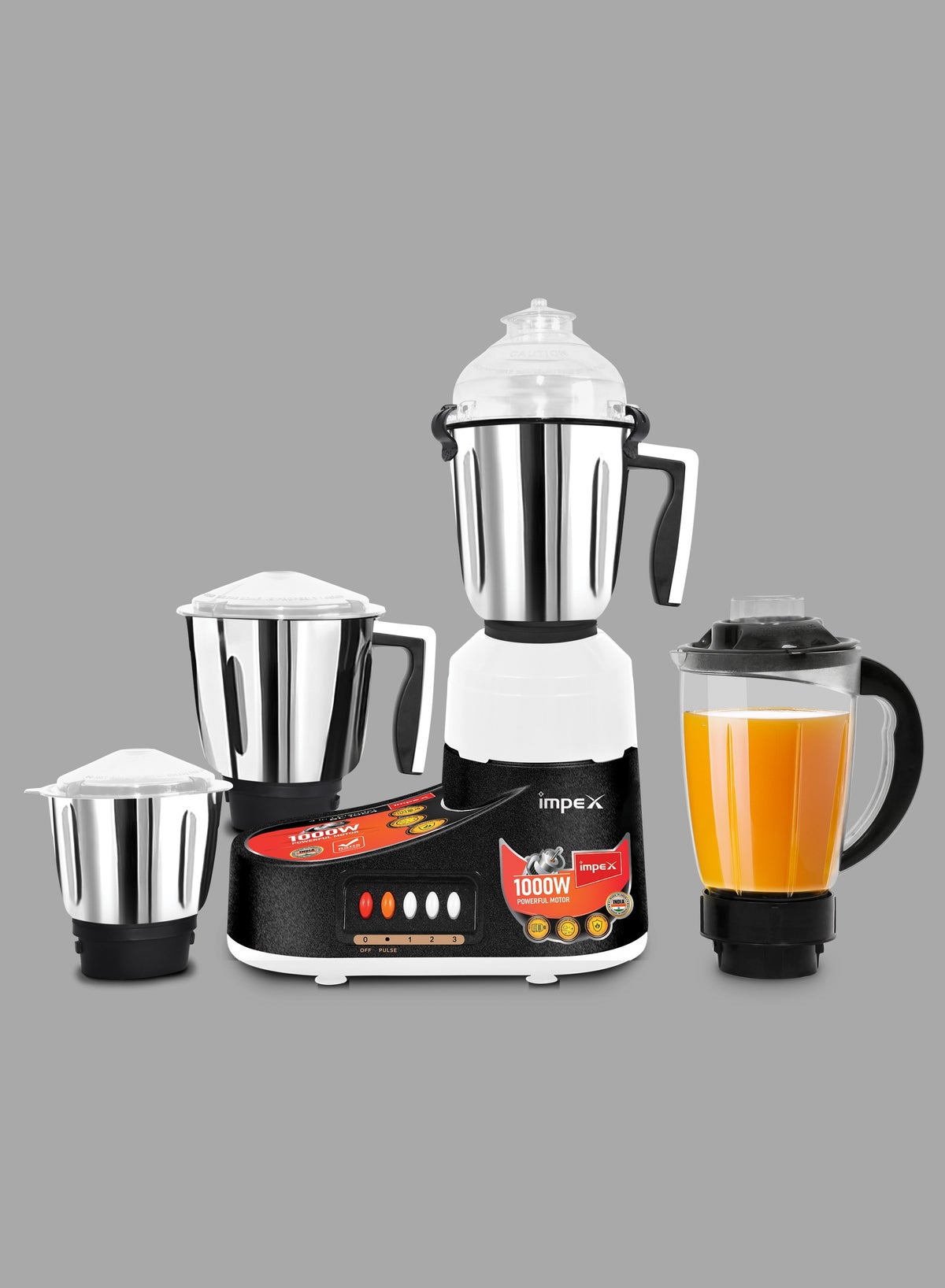 Impex 4-in-1 Mixer Grinder 1000W, BL 1004 – Heavy Duty Blender with ...