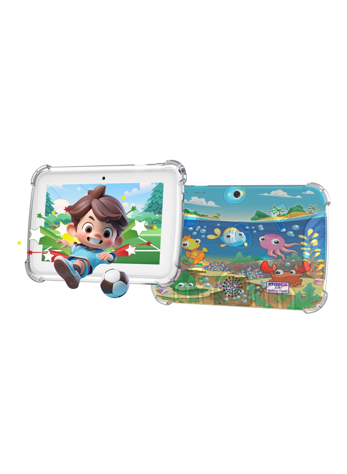 ATOUCH 7-inch Kids Tablet Early Education – 5G Wi-Fi Android 8GB RAM ...