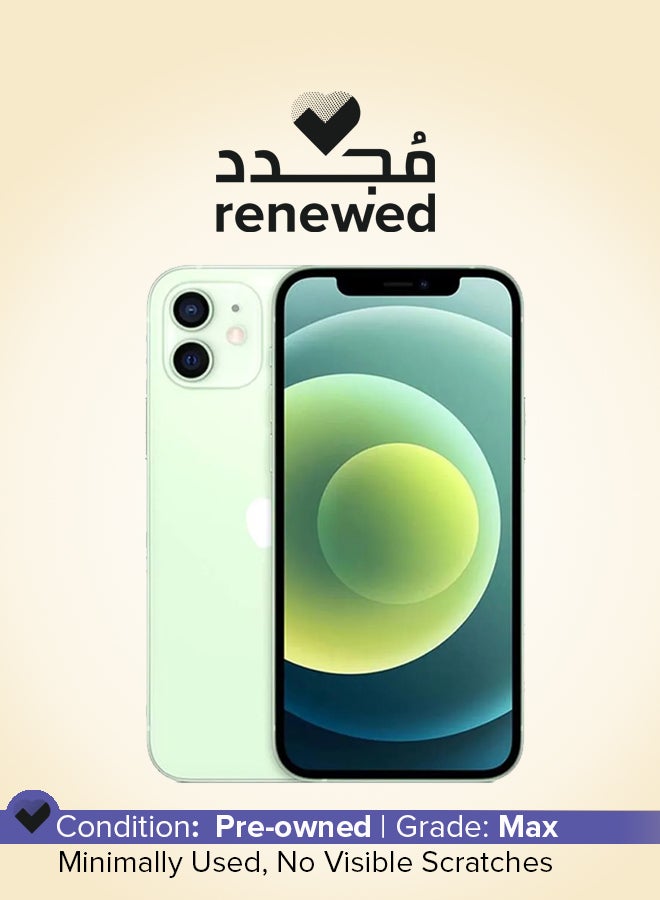 Apple Renewed - iPhone 12 Dual SIM 128GB Green 5G With Facetime ...