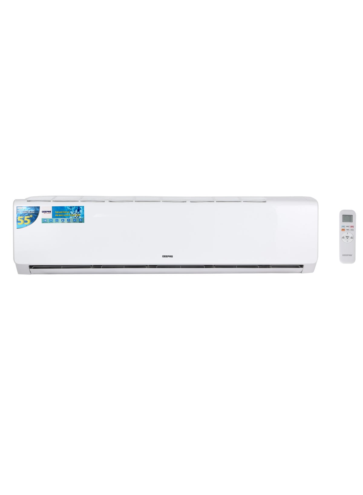 GEEPAS 2.5 TON Split Air Conditioner 32000 BTU | LED Display 4D Airflow ...