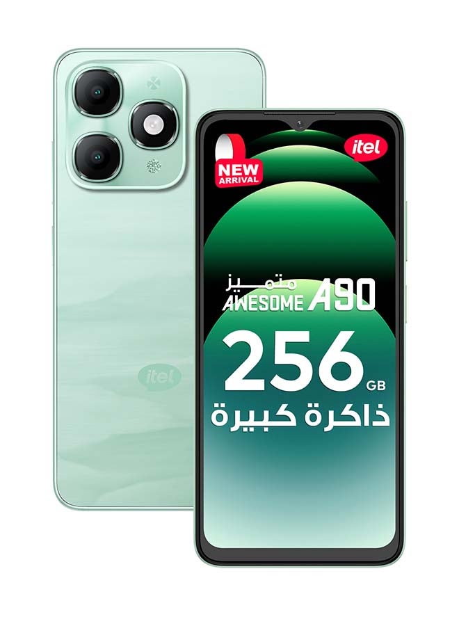 ITEL A90 Dual SIM Cosmic Green 4+8GB RAM 256GB 4G - Middle East Version | Best Price KSA ...