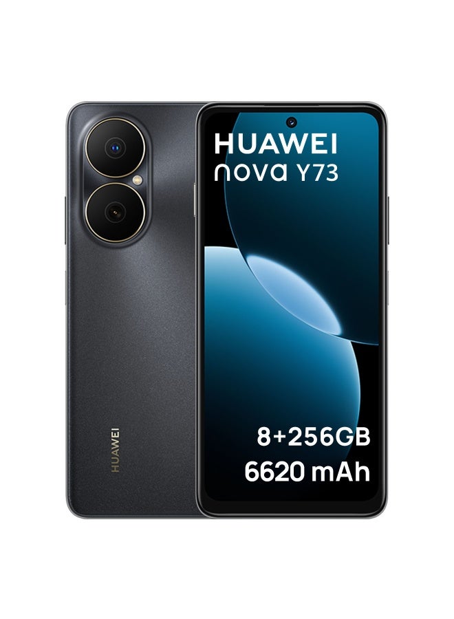 HUAWEI Nova Y73 Dual SIM Black 8GB RAM 256GB 4G - Middle East Version ...