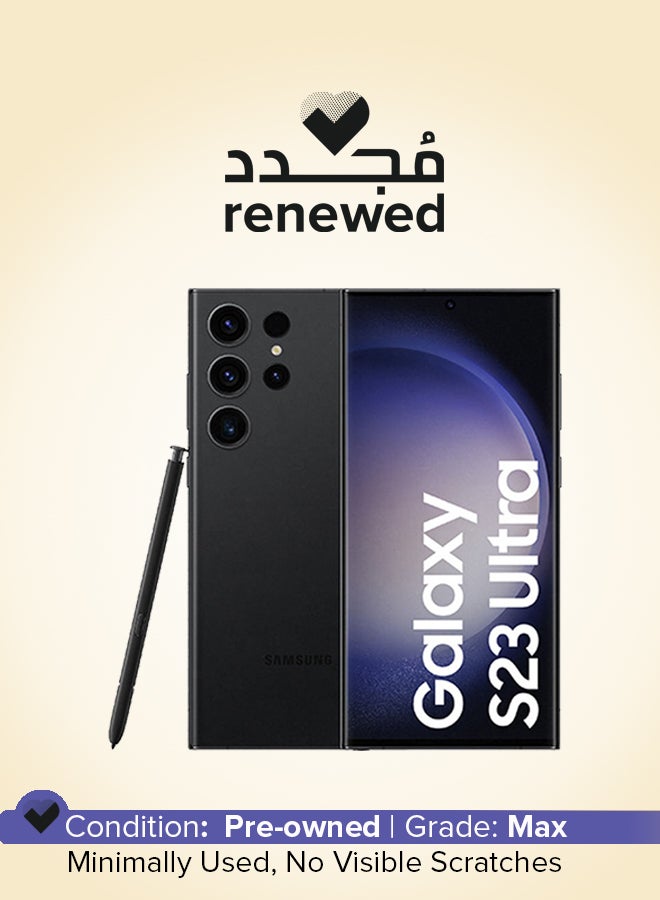 Samsung Renewed - Galaxy S23 Ultra 5G Single SIM + eSIM Phantom Black ...