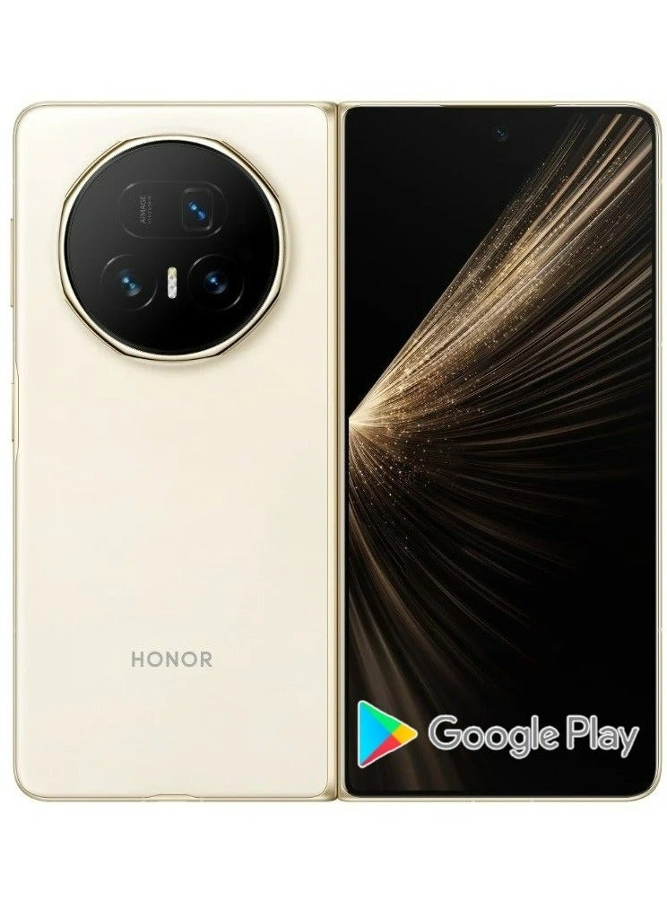 Honor Magic V5 Foldable Smartphone (512GB 16GB RAM) Ivory White NFC |Chinese Spec |6100mAh ...