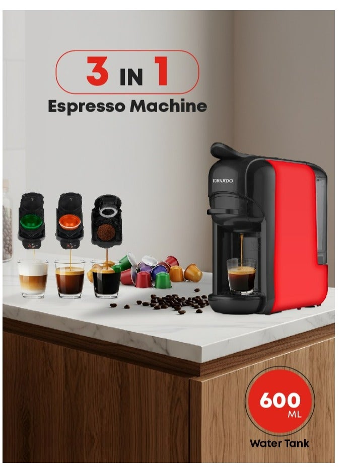 TORNADO 3 in 1 Multifunction Espresso Coffee Automatic Machine - with ...