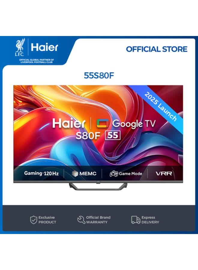 Haier 55 Inch 4K UHD QLED Smart TV with Built-in Receiver, H55S80FUX ...