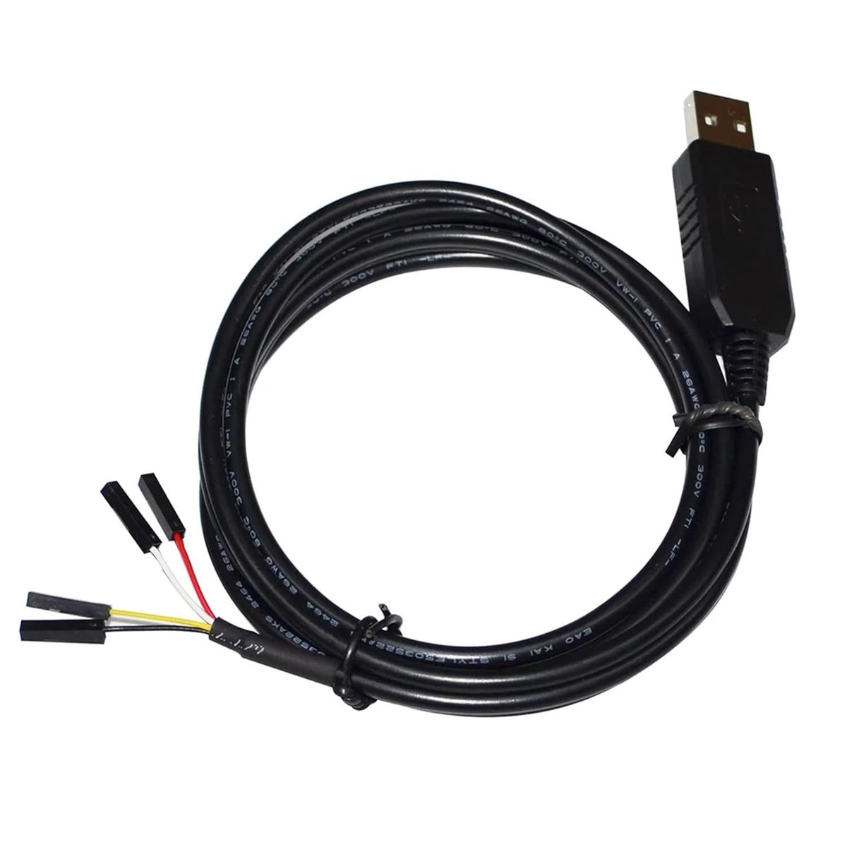 Generic Industrial USB UART TTL 5V to 4 Pin Debug Cable 5 Metre TTL ...