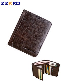 banyanu Genuine Leather RFID Shielding Anti-Theft Brush Men's Business ...