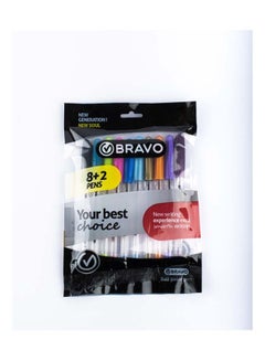 Bravo Bravo Ballpoint Pens Fancy Different Color Pack of 10 pens Egypt | Cairo, Giza