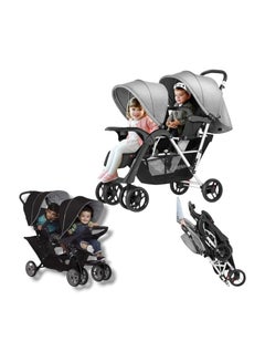 Generic Twin baby Stroller with Canopy, Adjustable Seats, and Large ...