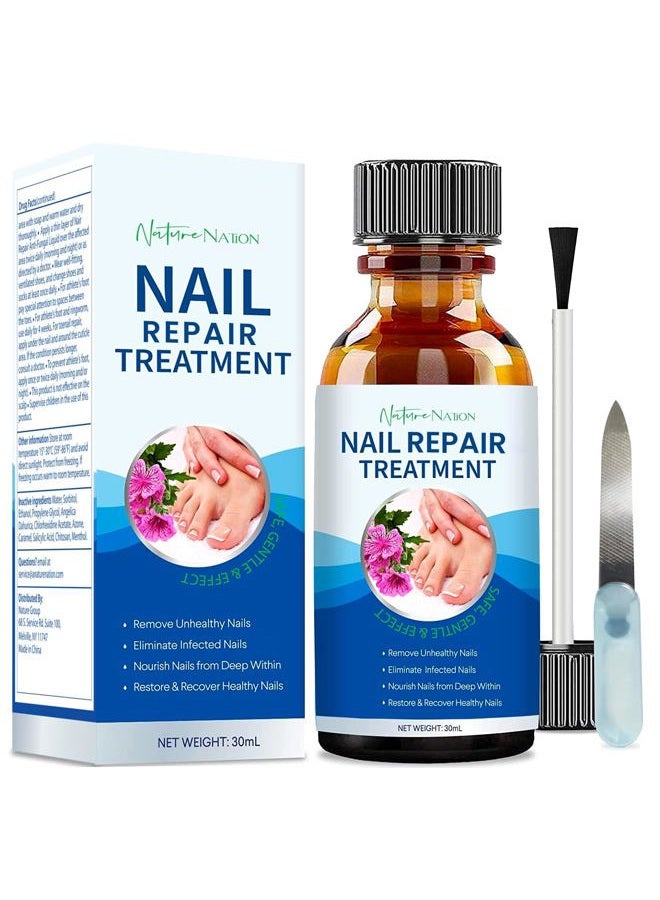 NATURE NATION Toenail Fungus Treatment - Extra Strength for Nail ...