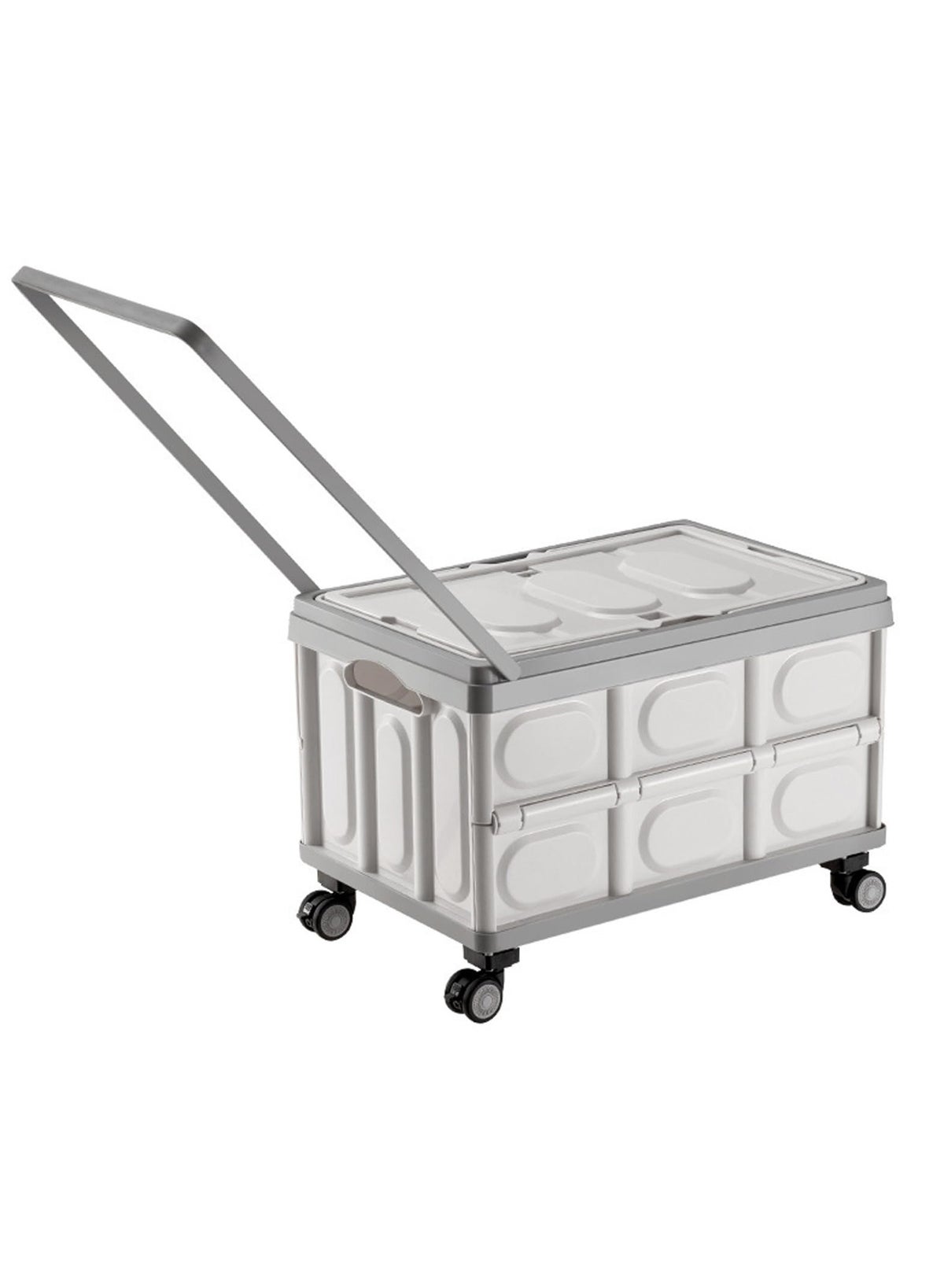 XICEN Outdoor Storage Box Grocery Cart On Wheels Plastic Durable Mobile ...