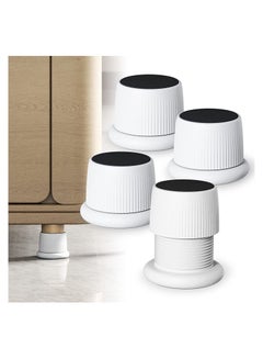 KASTWAVE Adjustable Furniture Bed Risers, 1.6-2.6 inch Furniture Riser ...