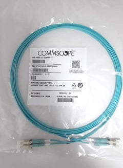 Commscope CommScope fiber optic patch cord, LC to LC, OM3, twin zip, 3 ...