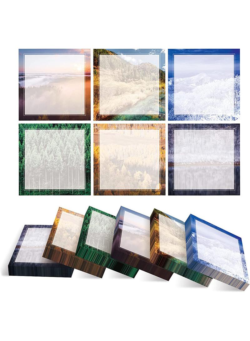 Y&D 6 Pack Forest Sticky Notes 3x3 Inch Size Post-It Note | Best Price ...