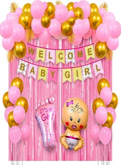 Party Propz Party Propz Baby Girl Welcome Home Decoration Kit 45Pcs ...