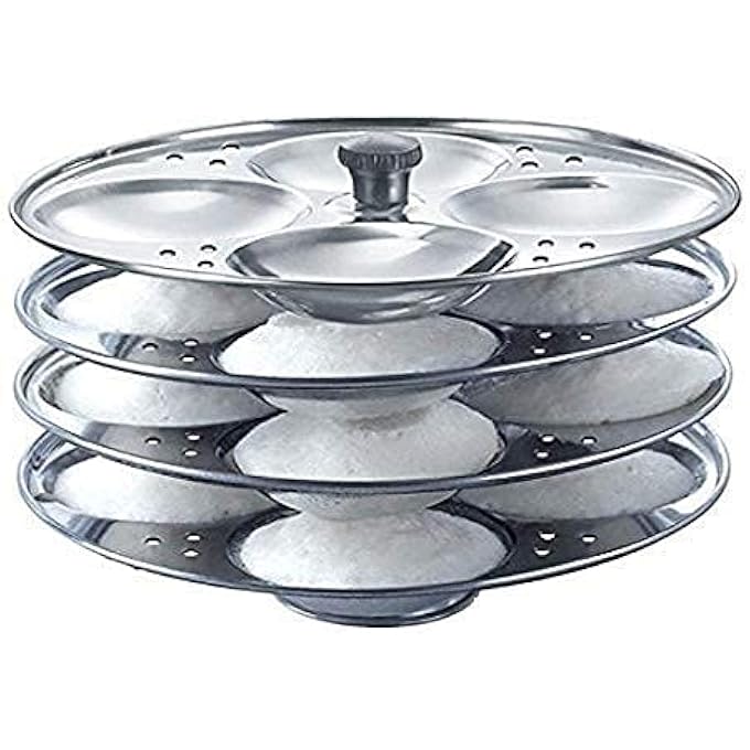 Generic Stainless Steel Idli Maker Steamer Stand Pan Cake Dhokla and ...