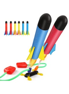 JUNI JUNI Rocket Launcher Toy for Kids Outdoor Jump Rocket Set with 6 ...