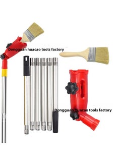 Generic Multi-angle Roller Brush Paint Brush Extension Rod Handheld ...
