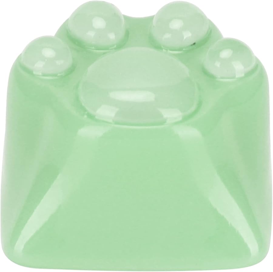 Generic Green Cat Claw Resin Keycap Set Ergonomic Custom Matte Finish ...