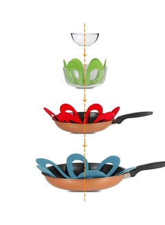 Y&D Felt Pan Separators, set of 20 and 4 Different Sizes, Flower Glass ...