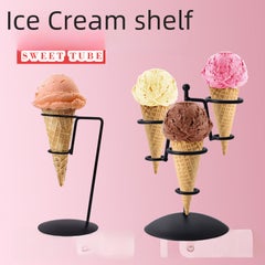 Generic Wrought Iron Ice Cream Cone Display Stand Single hole ice cream ...