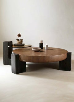 Generic Coffee table with side table Margaux - brown and black | Best ...