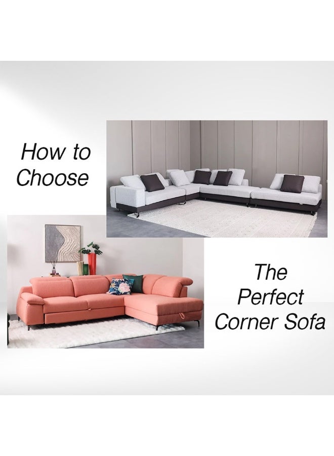 DANUBE HOME Soderman Reversible Corner Fabric Sofa I Modern Design L ...