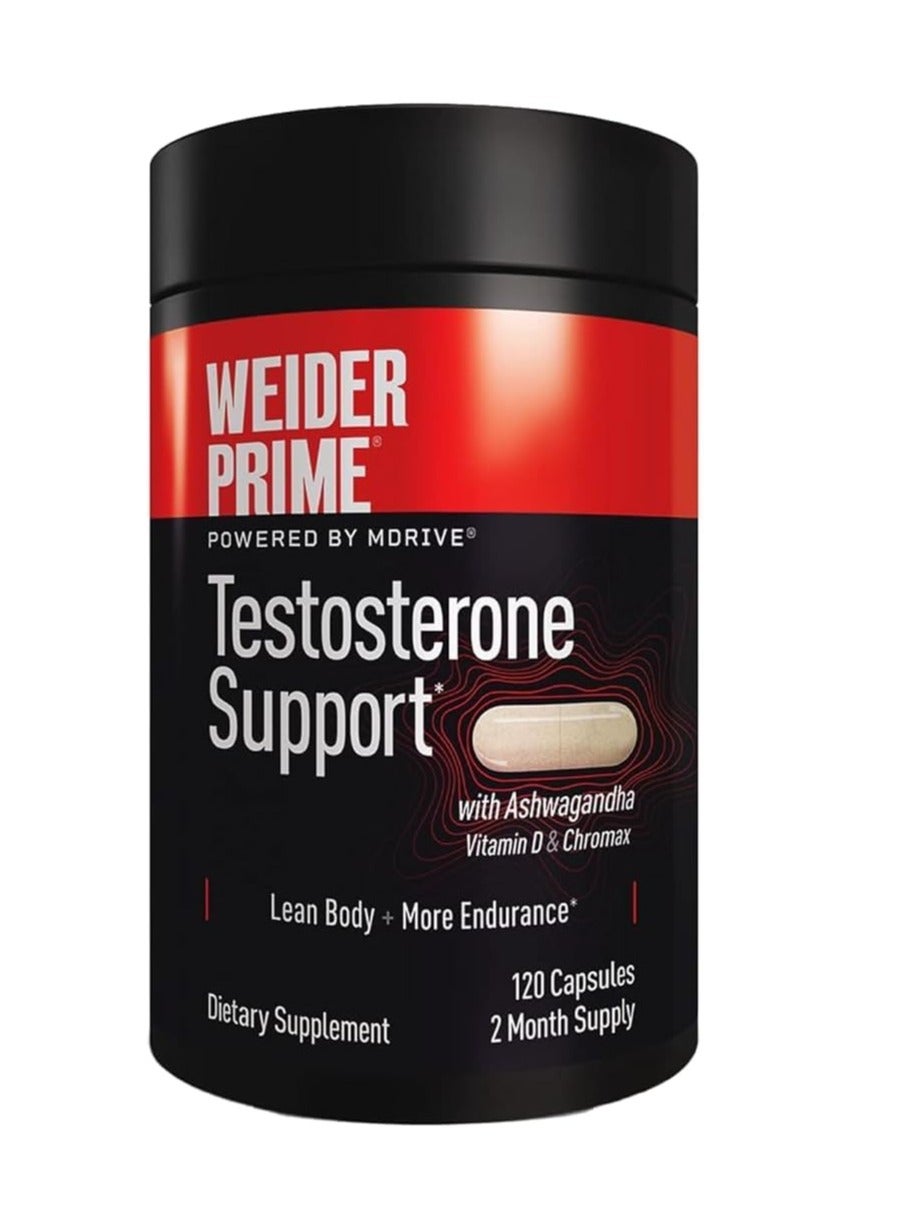 Weider Prime Testosterone Supplement for Men, Healthy, Support to Help ...