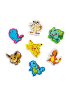Pokemon E Kids Pokemon Eraser 7 Pack - Pikachu, Bulbasaur, Squirtle ...