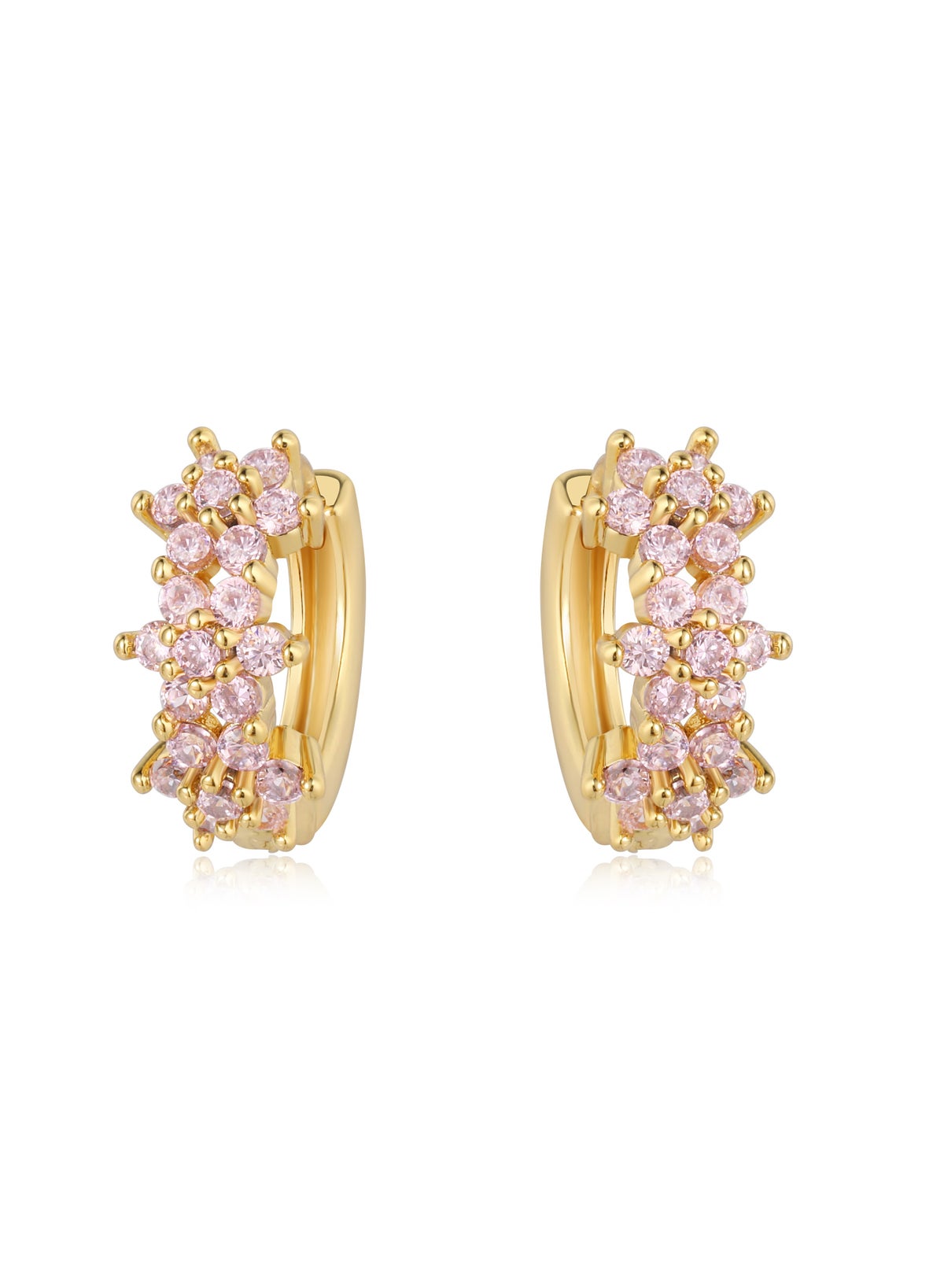QUAINT Pink Zircon Embedded Earrings | Best Price UAE | Dubai, Abu Dhabi