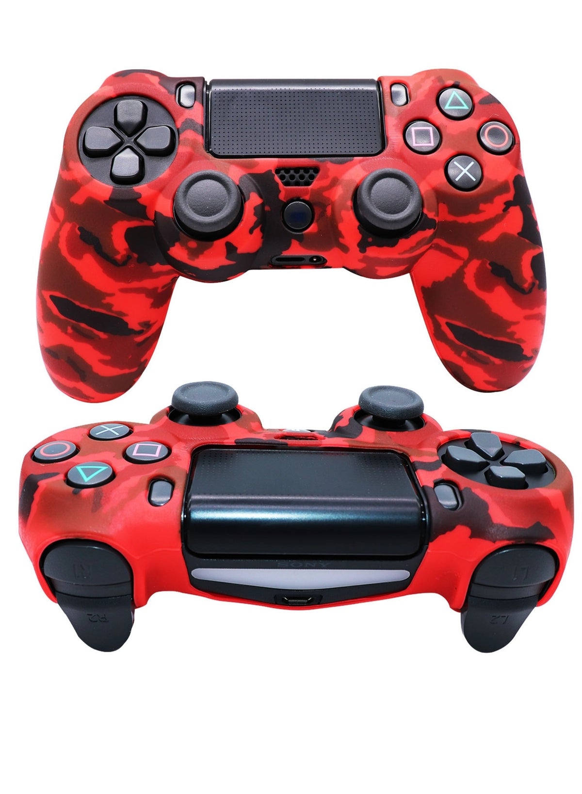 Generic Dualshock Wireless Controller Compatible For PlayStation 4-Red ...