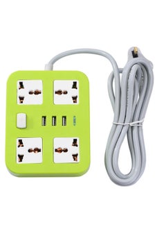 ECVV USB socket household power multi hole socket switch 2m plug-in ...