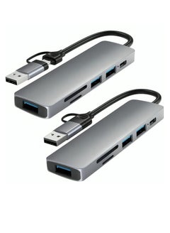 Generic MultiFunction 6 In 1 Hub with TF and SD Port and 3 USB Ports ...