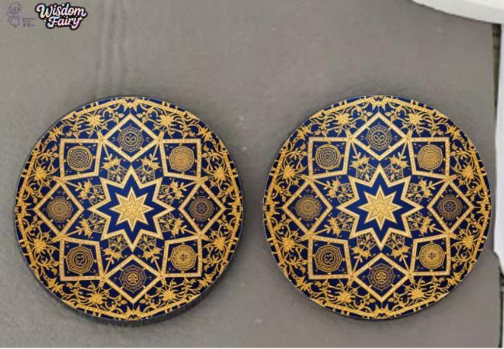 Wisdom Fairy Diatom mud coasters Pack of 6 - It can be used for beverage coasters, coffee ...