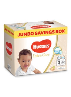 تسوق Huggies وHuggies Extra Care Diapers Size 3 , 6 - 10 kg, Jumbo Pack ...