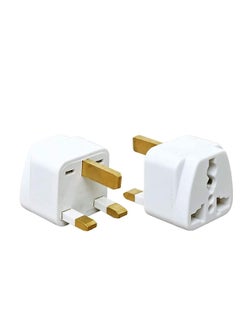 SHOWAY Showay [Pack Of 2] Type G Universal AU/US/EU/To UK and UAE AC Power Plug, Travel Adapter ...