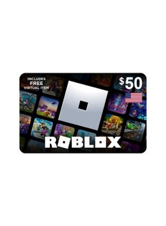 ROBLOX Roblox Digital Card $50 only for US account delivery via sms or ...