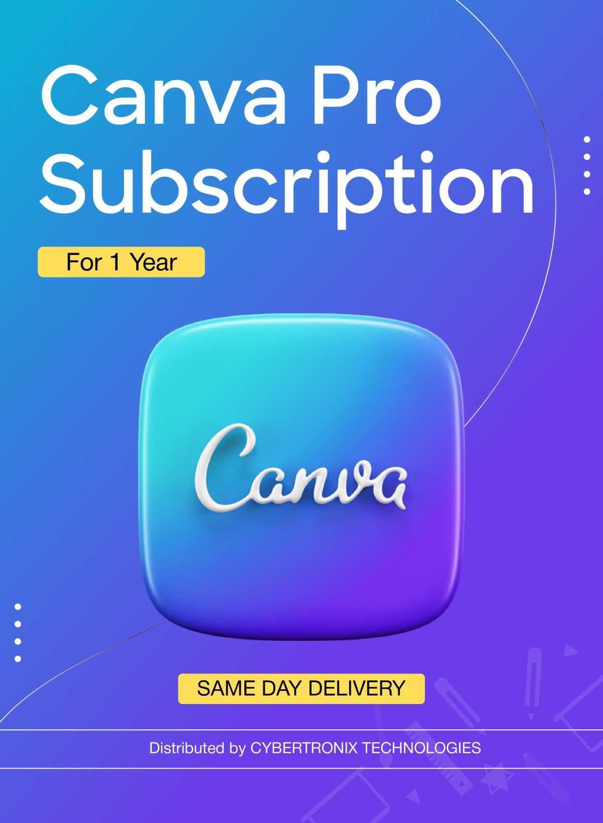 CANVAS Canva Pro Subscription – 1 Year | SAME DAY DELIVERY | Best Price ...