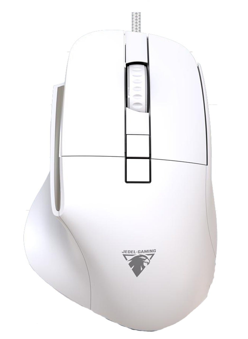 JeDEL CP102 Mouse - Optical Sensor 3600 DPI - 7 Buttons Braided cable ...