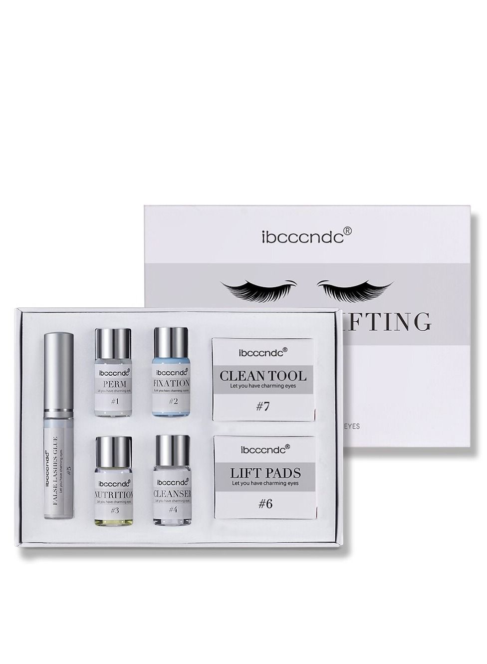 ibcccndc Easy Apply Lash Lift Eyelash Perming Kit Tools with Nutrition ...