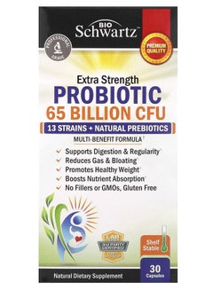 BioSchwartz Extra Strength Probiotic 65 Billion CFU 30 Capsules UAE ...